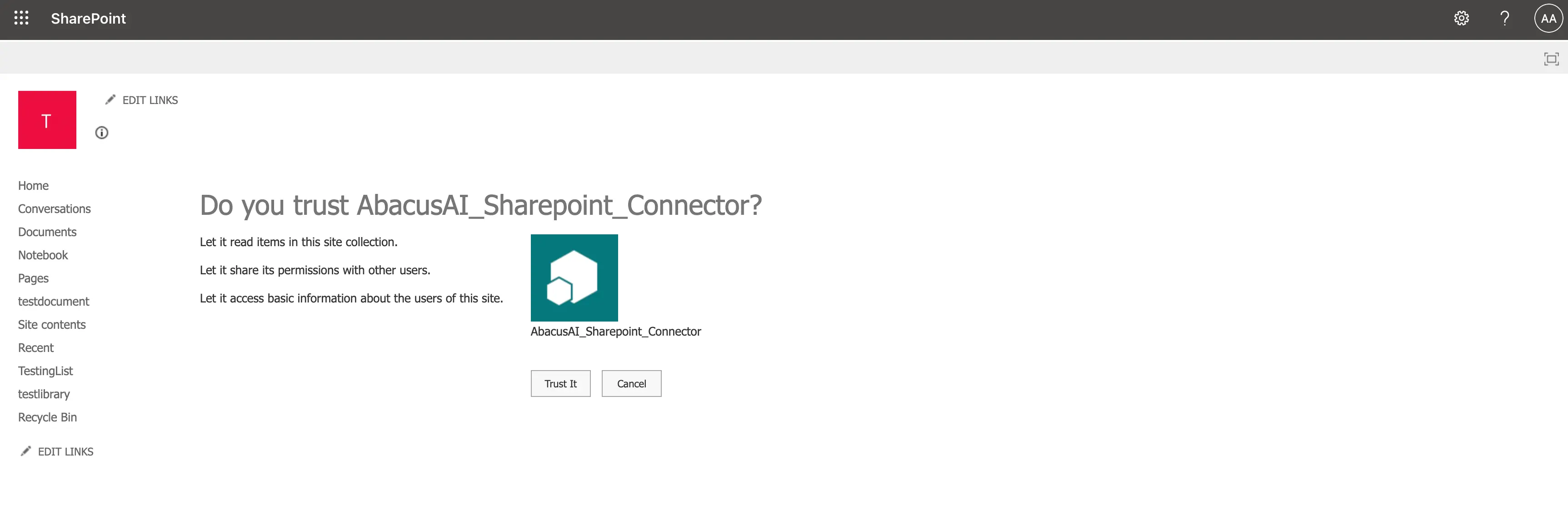 Abacus.AI - Sharepoint