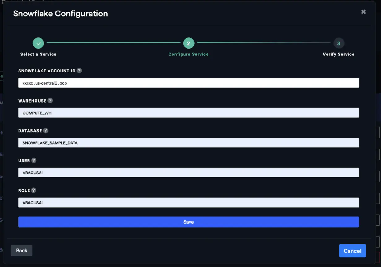 Abacus.AI - Snowflake
